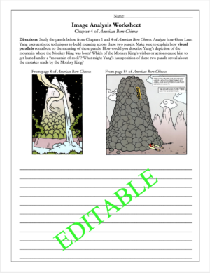 AMERICAN BORN CHINESE Unit Plan: Discussion Prompts, Exercises, Reading ...