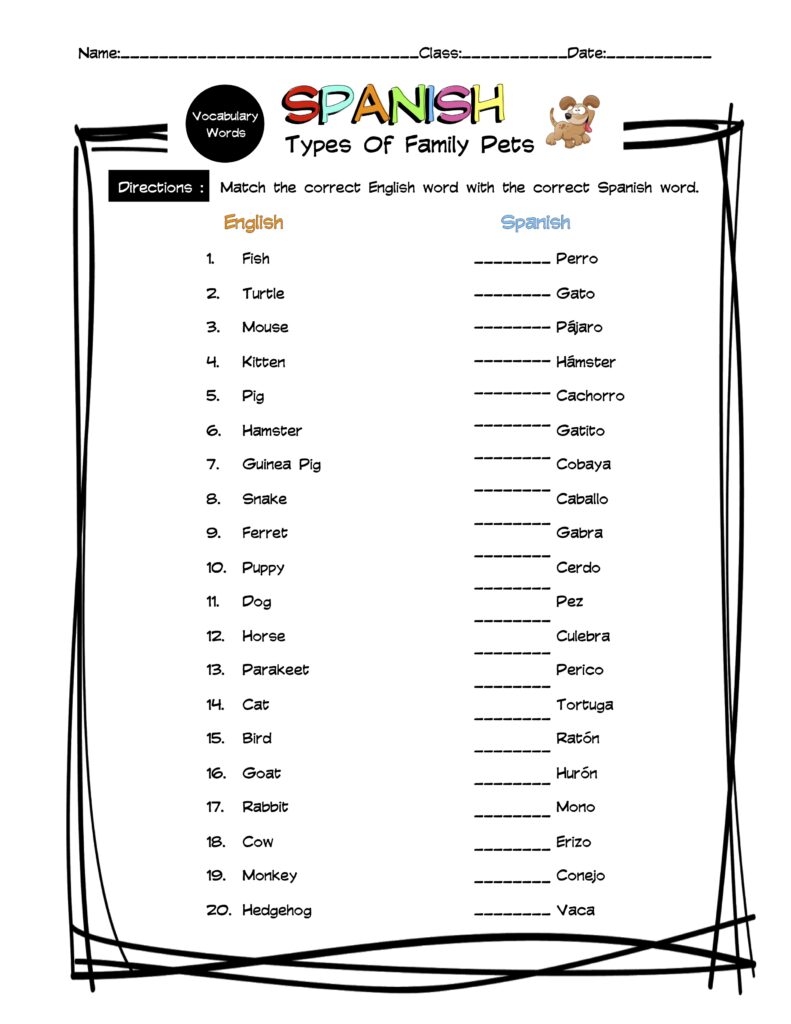 Spanish Colors Worksheet Packet | Made By Teachers