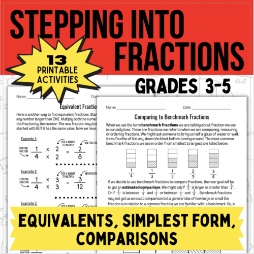 Grades 3, 4, 5: Stepping Into Fractions Equivalents, Simplest Terms ...