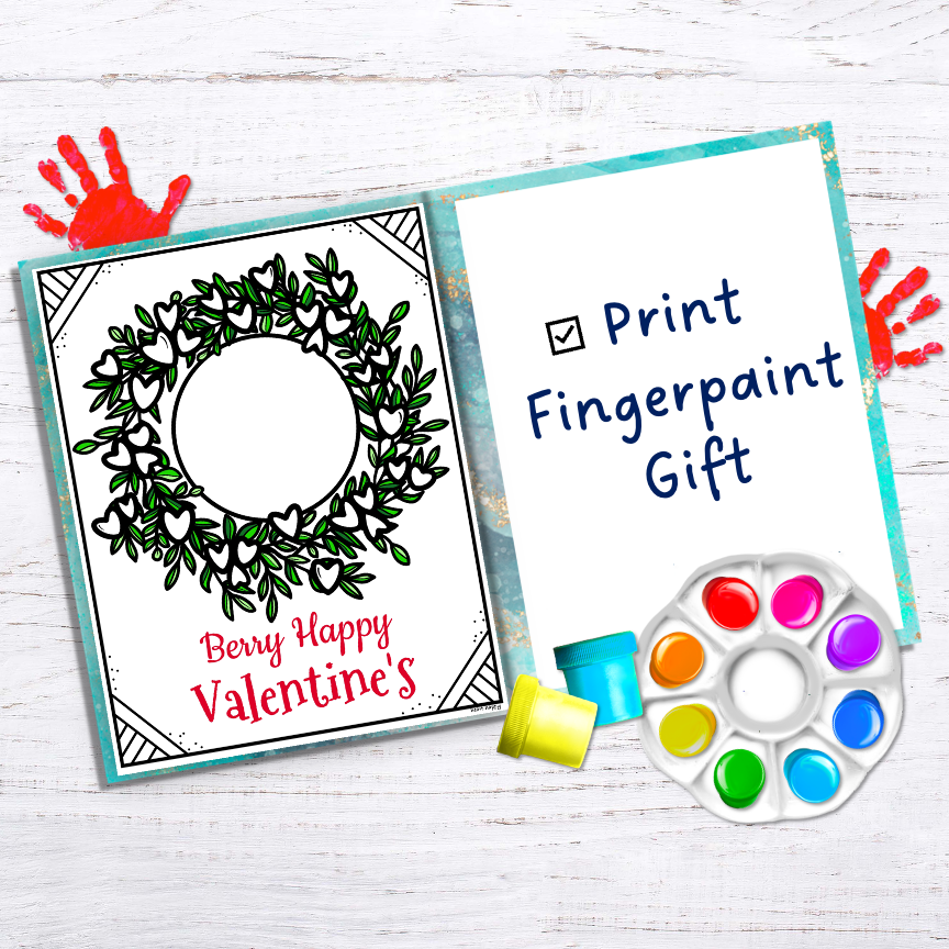 Valentine's Finger Painting Craft | Parent Gift | Made By Teachers