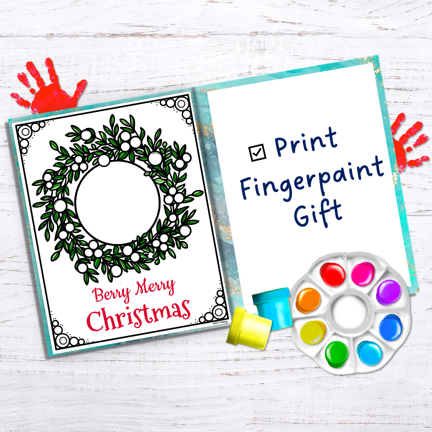Christmas Holiday Finger Painting Craft | Parent Gift | Made By Teachers