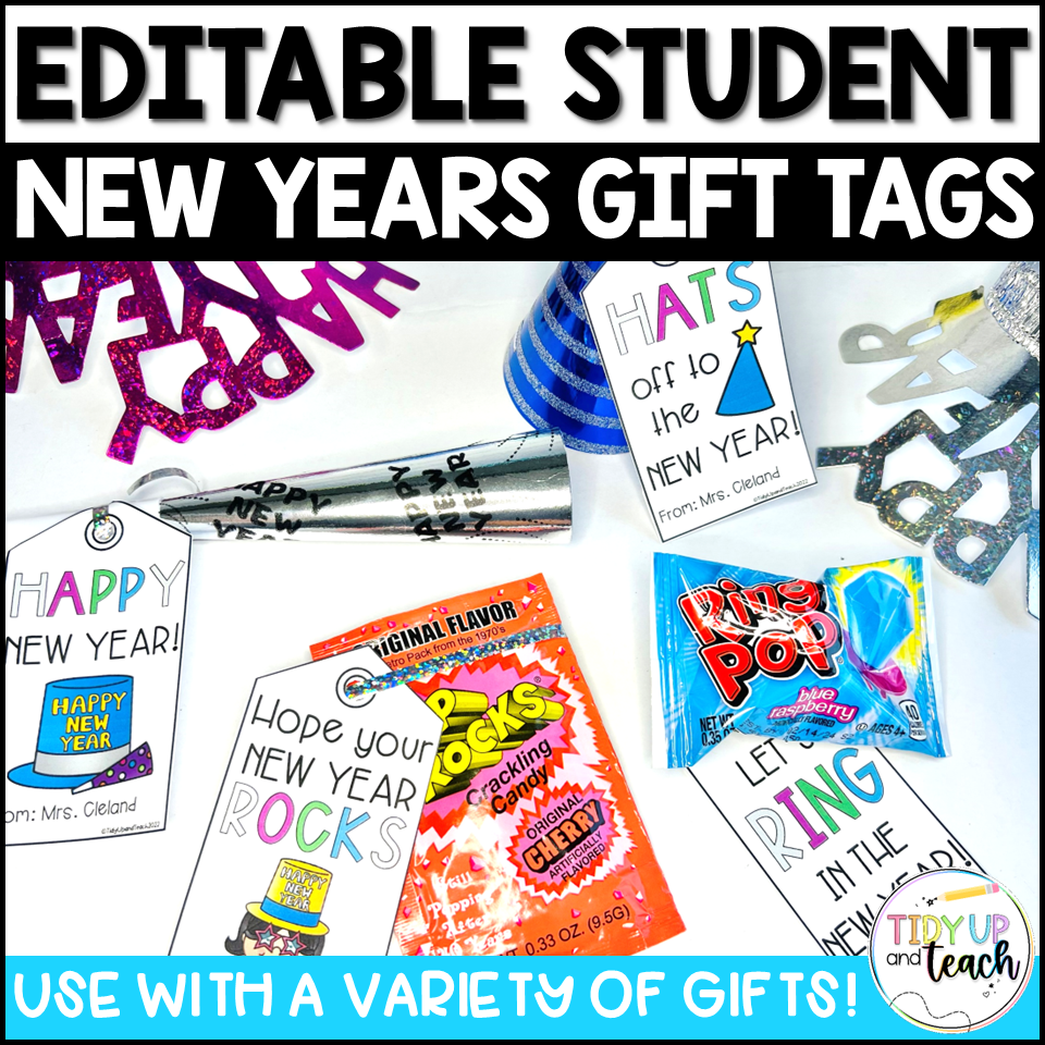 Happy New Year Gift Tags Printable | Made By Teachers