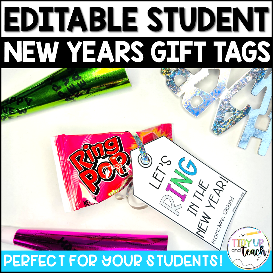 Happy New Year Gift Tags Printable | Made By Teachers