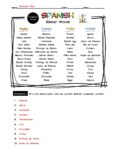 Spanish Easter Words Vocabulary Word List Worksheet & Answer Key | Made ...