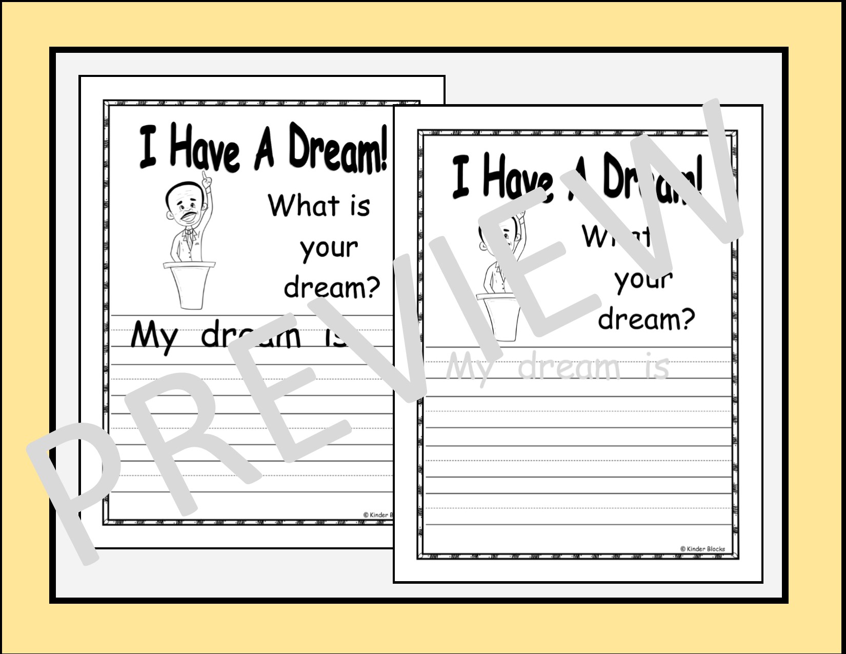 Dr. Martin Luther King, Jr. Writing Prompt: I Have A Dream! | Made By ...
