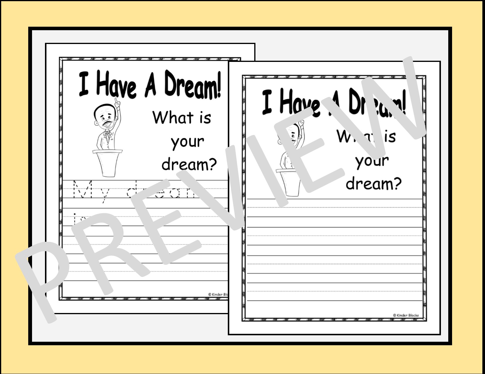 Dr. Martin Luther King, Jr. Writing Prompt: I Have A Dream! | Made By ...