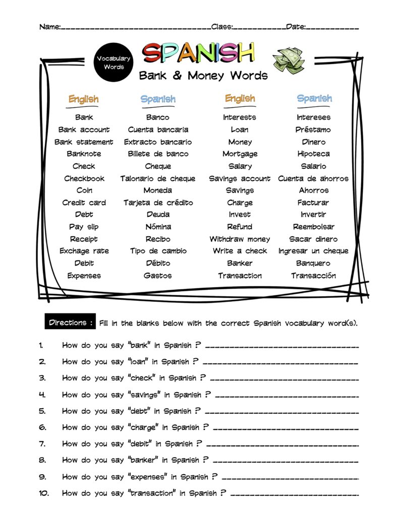 Spanish Body Parts Label Worksheet & Answer Key | Made By Teachers