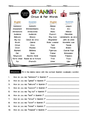 Spanish Months & Seasons Vocabulary Matching Worksheet & Answer Key ...