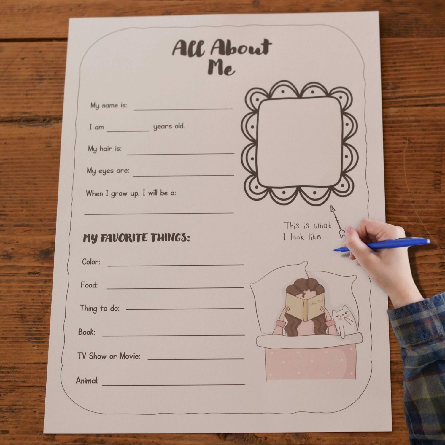 All About Me or Getting to Know You Ice Breaker Activity with Reading ...