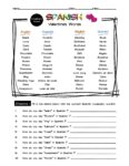 Spanish Common Phrases Vocabulary Matching Worksheet & Answer Key ...