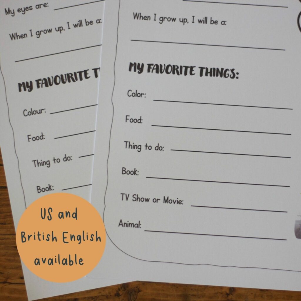 All About Me or Getting to Know You Ice Breaker Activity with Crafting ...