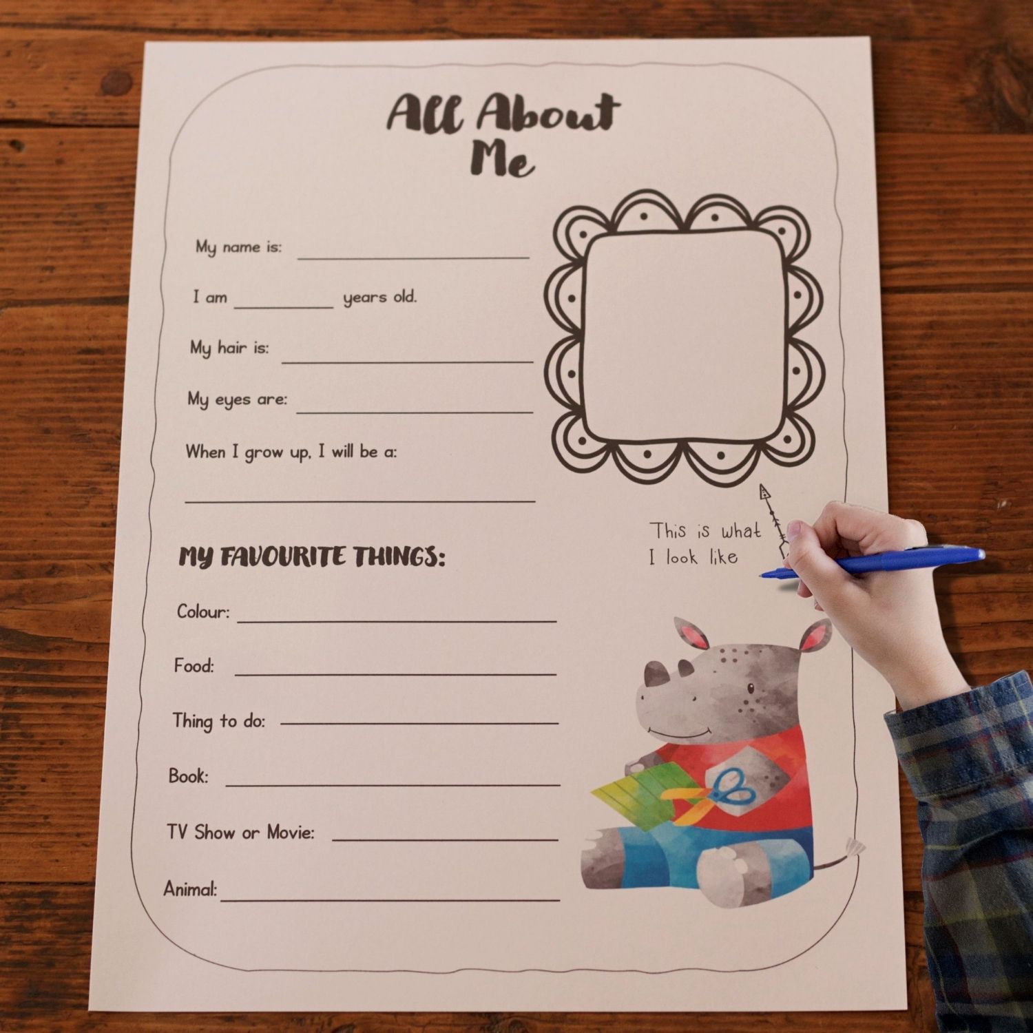 All About Me or Getting to Know You Ice Breaker Activity with Crafting ...