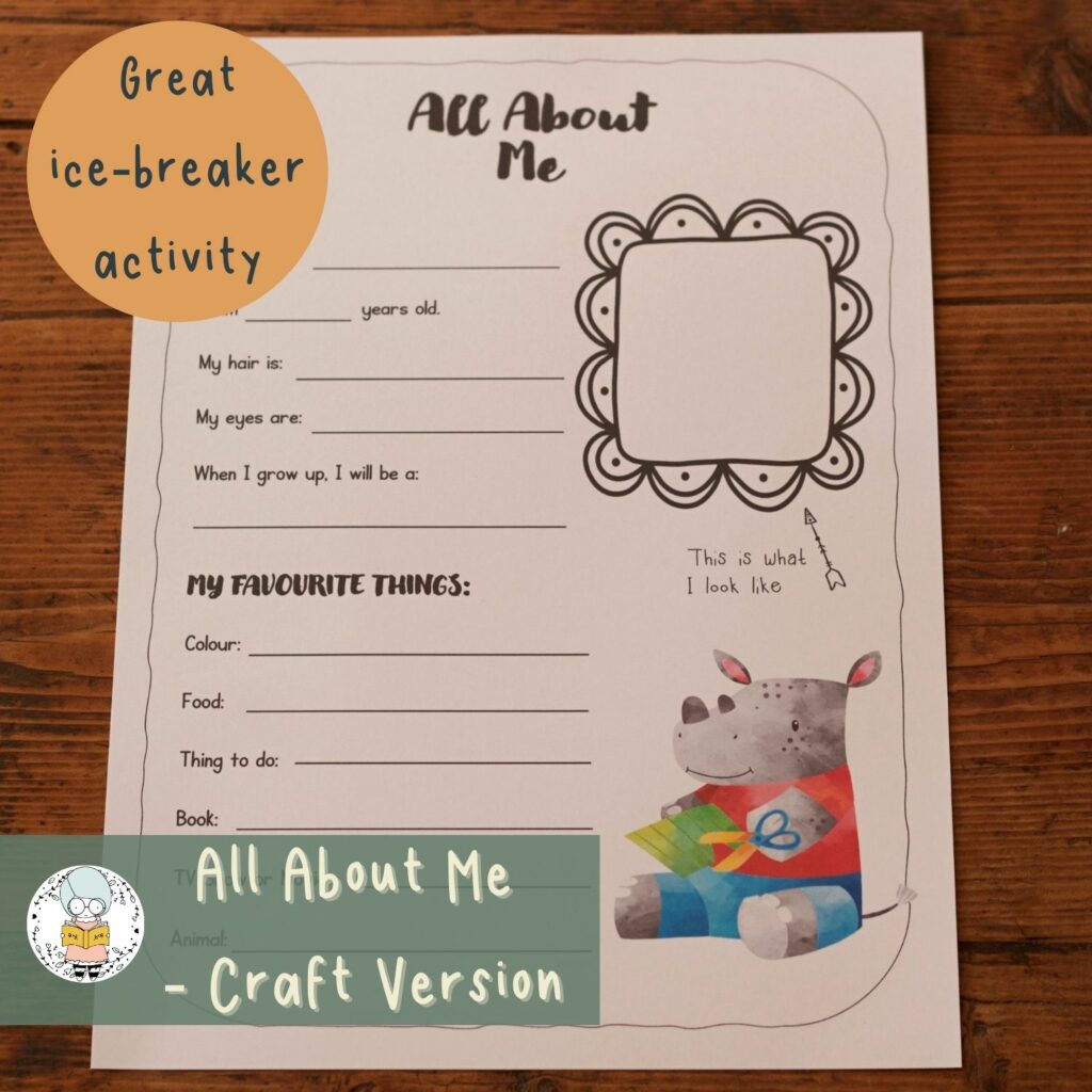 Getting to Know Me or All About Me Back to School First Day One-Pager ...