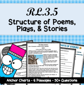 RL.3.5: Structure of Poems, Plays, and Stories | Made By Teachers