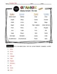 Spanish Measuring Vocabulary Word List Worksheet & Answer Key | Made By ...