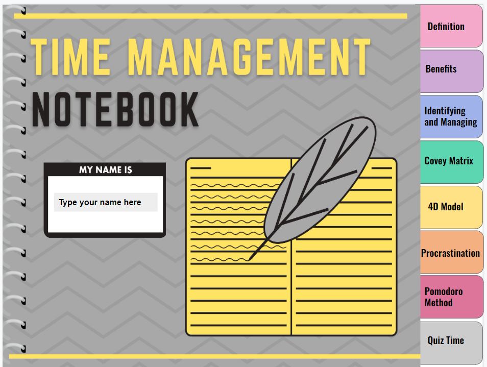Time Management Interactive Digital Notebook - Google Slides | Made By ...