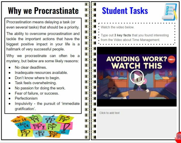 Time Management Interactive Digital Notebook - Google Slides | Made By Teachers