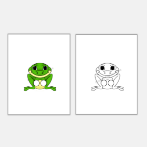 Frog Finger Puppet Printable Animal Coloring Paper Craft Activity Play ...