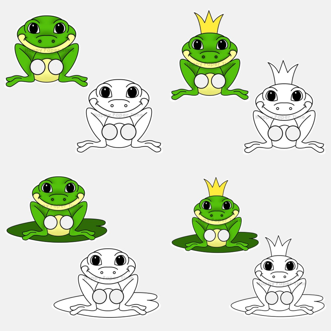 Frog Finger Puppets Printable Farm Animal Coloring Paper Craft Activity ...