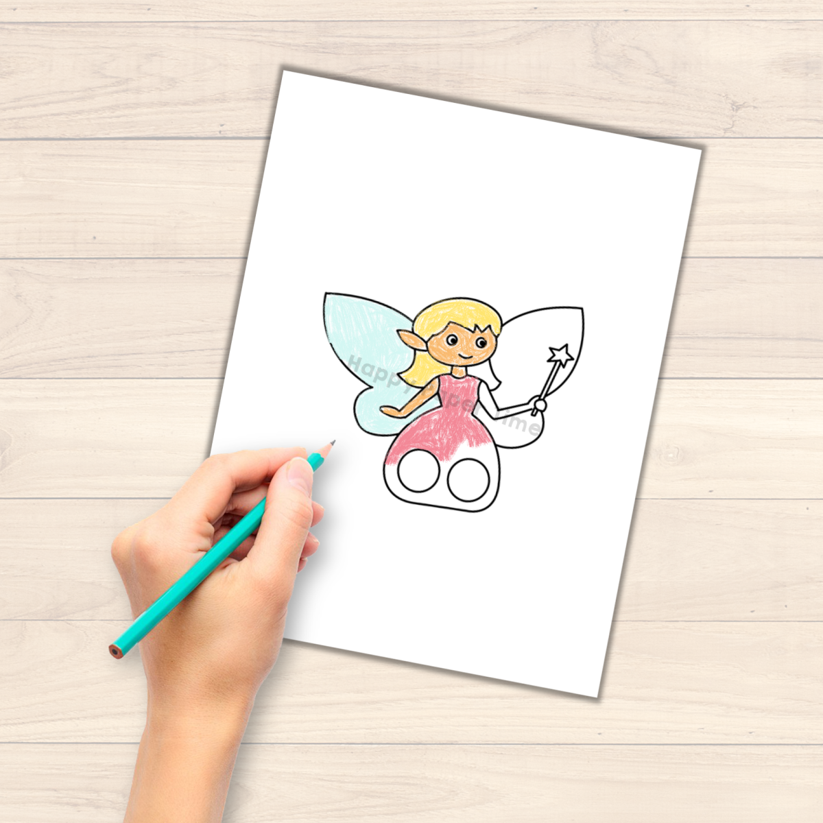 Fairy Finger Puppet Printable Fairytale Coloring Paper Craft Activity ...