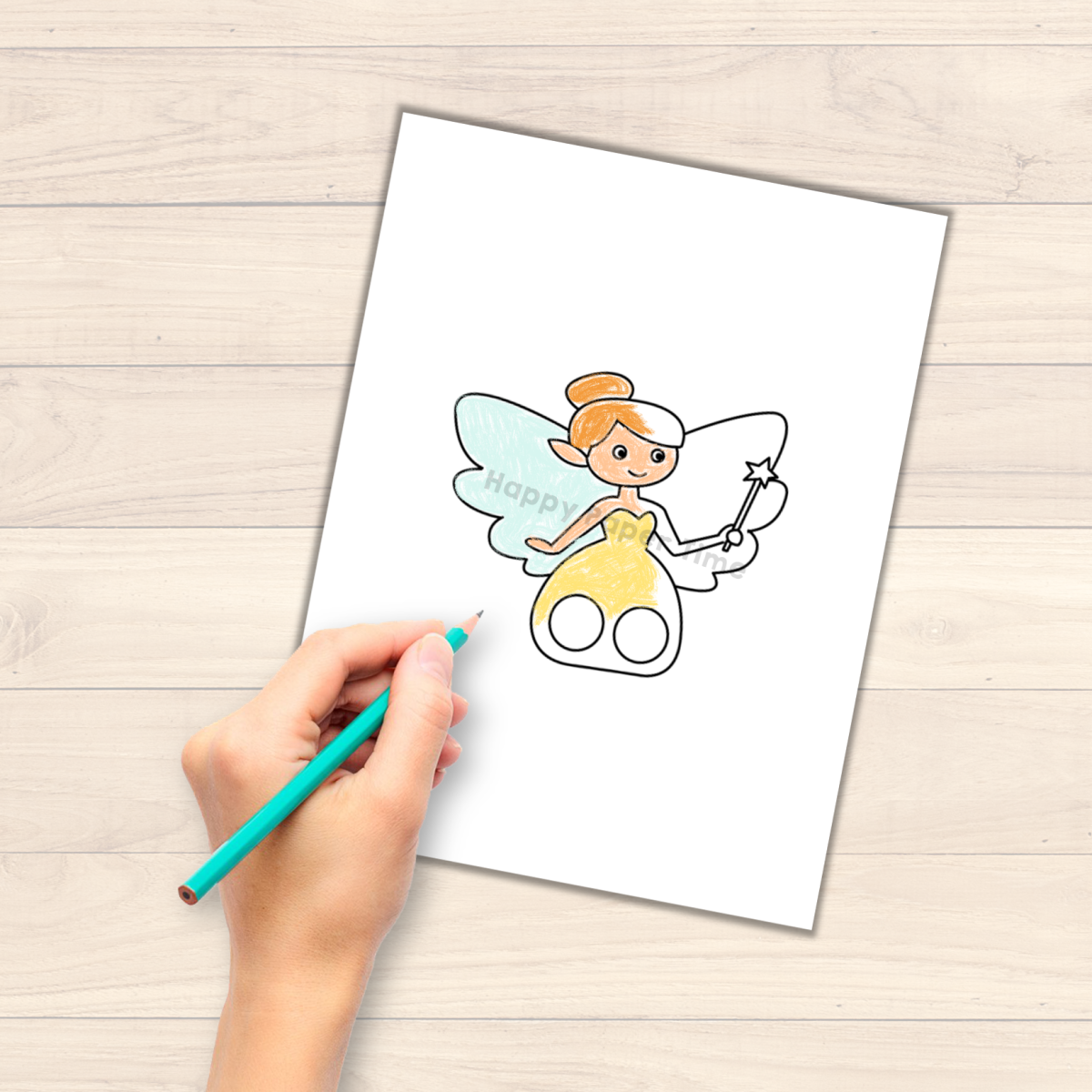 Fairy Finger Puppet Printable Fairytale Coloring Paper Craft Activity ...