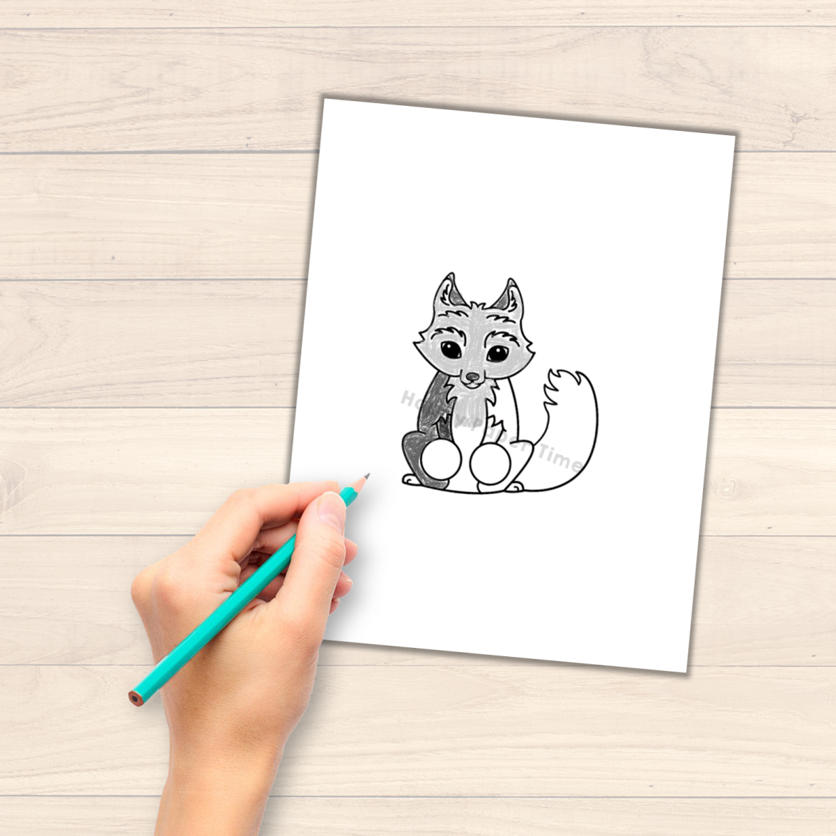 Wolf Finger Puppet Printable Woodland Animal Coloring Paper Craft ...