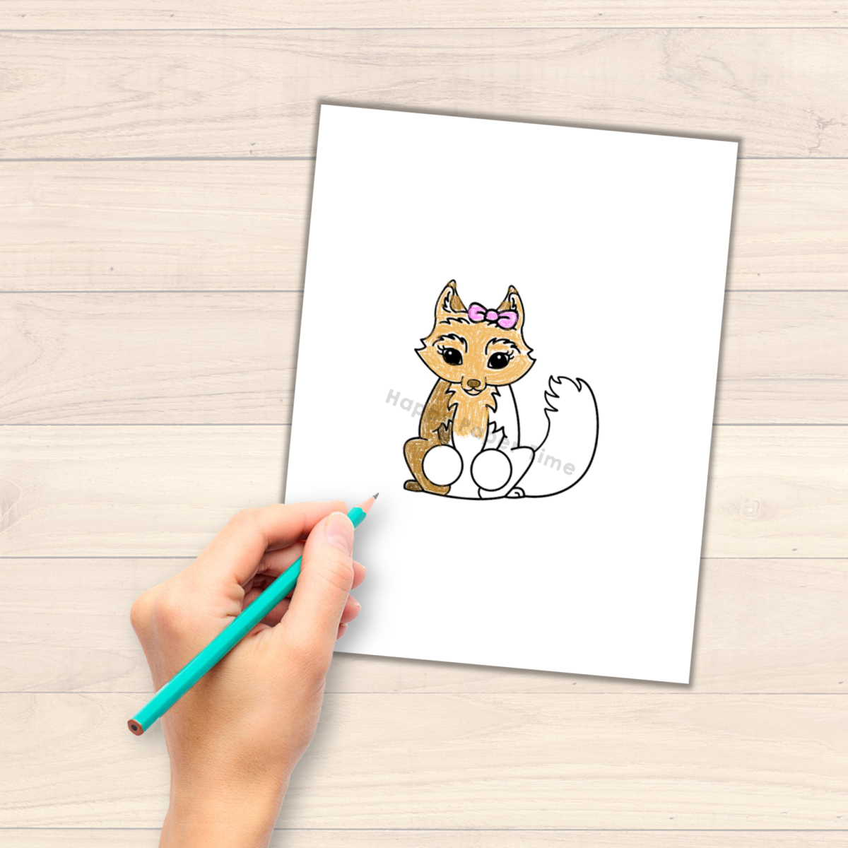 Wolf Finger Puppet Printable Woodland Animal Coloring Paper Craft ...