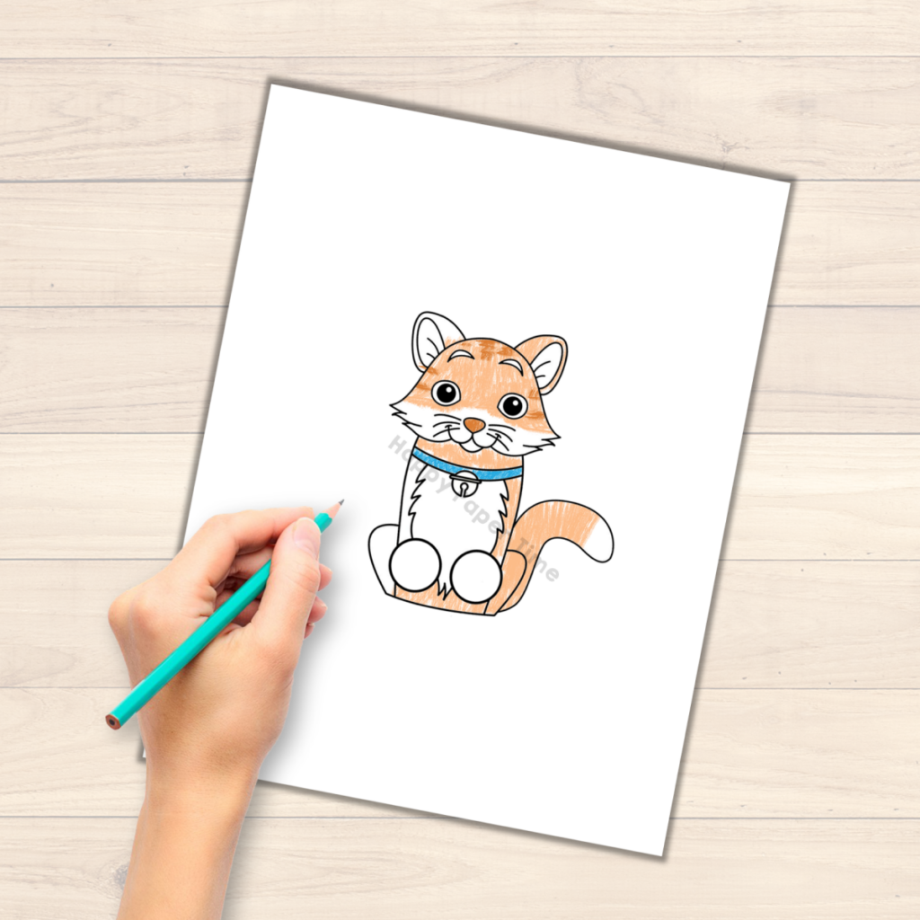 Cat Finger Puppet Printable Kitten Pet Animal Coloring Paper Craft ...