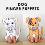 Pets Animals Finger Puppets Printable Coloring Paper Craft Activity ...
