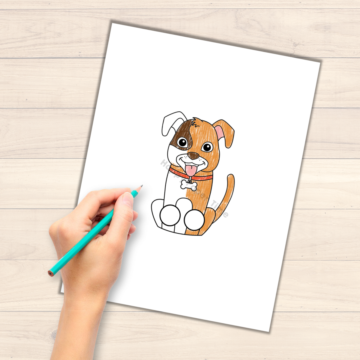 Dog Finger Puppet Printable Puppy Pet Animal Coloring Paper Craft ...