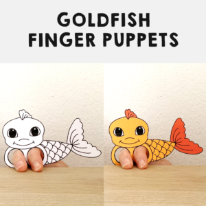Penguin Finger Puppet Printable Arctic Animal Coloring Paper Craft ...