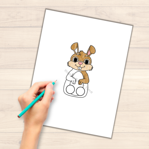 Bunny Finger Puppet Printable Rabbit Pet Animal Coloring Paper Craft ...
