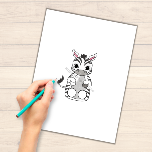 Zebra Finger Puppet Printable African Animal Coloring Paper Craft ...