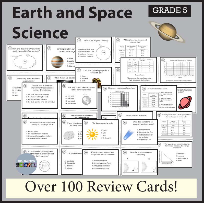 Florida SSA Science Review and Task Cards Earth Science 5th grade ...