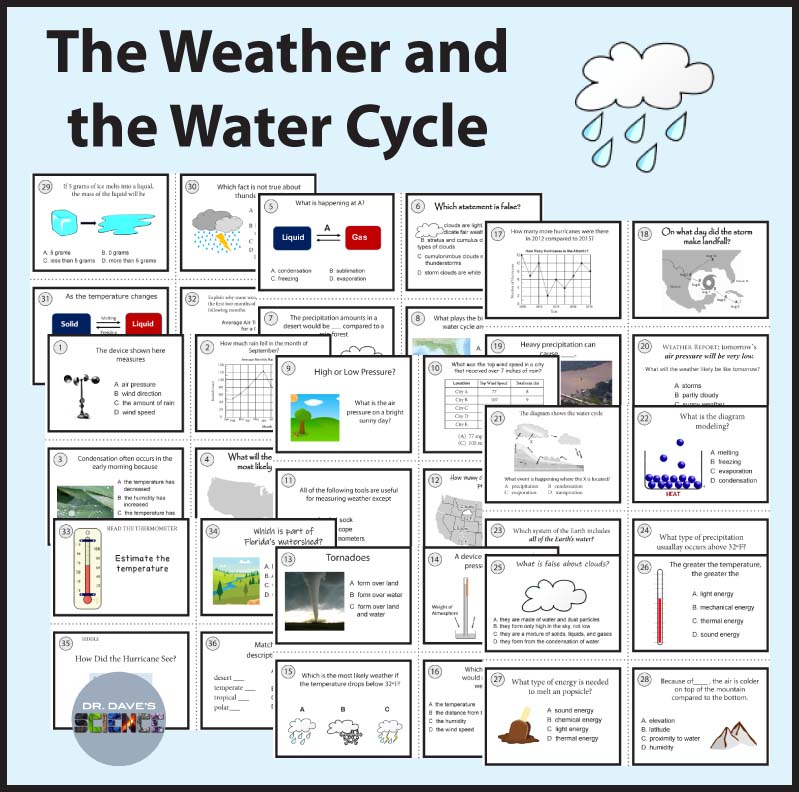 Florida SSA Science Review and Task Cards Earth Science 5th grade ...