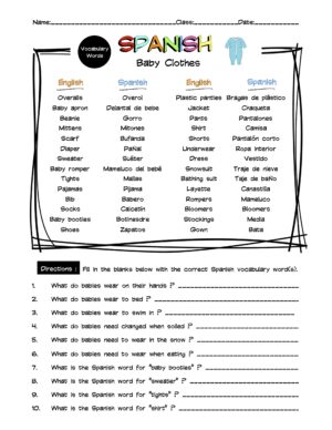 Spanish Herbs & Spices Vocabulary Matching Worksheet & Answer Key ...