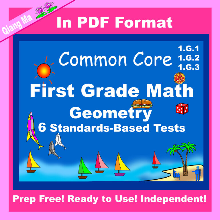 First Grade Math Geometry Bundle 1G | Made By Teachers