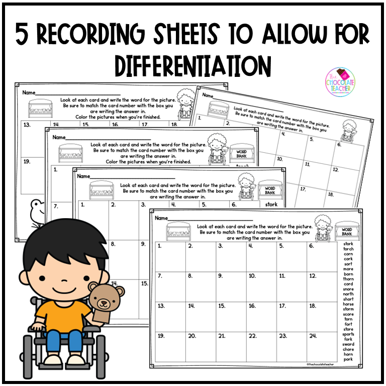 R Controlled Vowel - OR - Write the Room - Phonics Centers | Made By ...