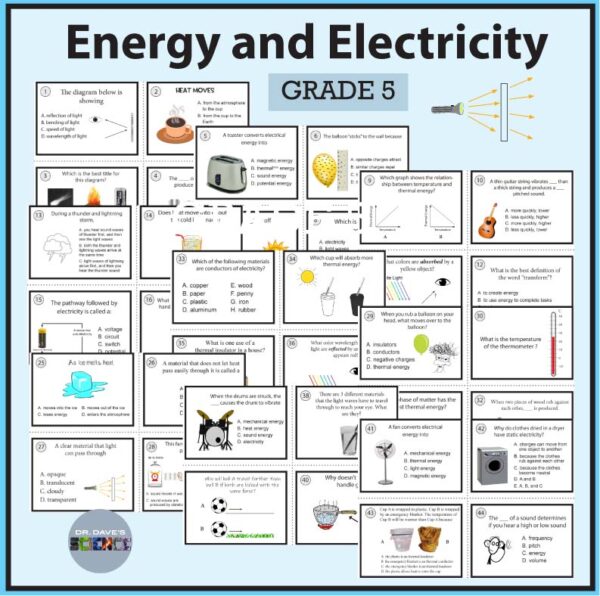 Florida SSA Science Review and Task Cards Physical Science 5th grade ...
