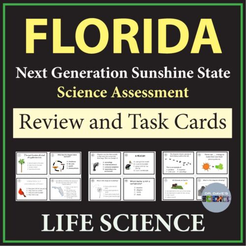 Florida SSA Science Review and Task Cards Life Science 5th grade - Made ...