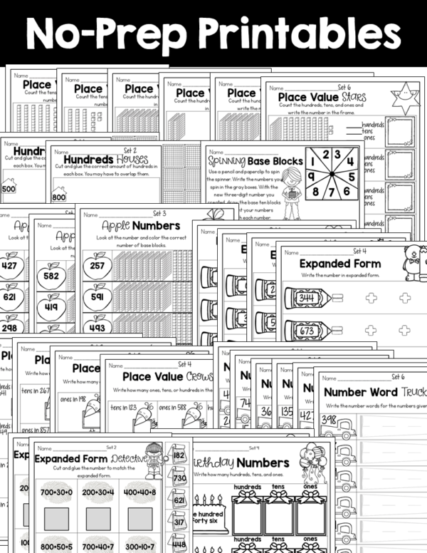 2nd Grade Number Sense & Place Value to 1000 | Made By Teachers