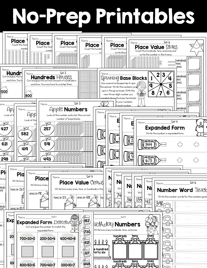 2nd Grade Number Sense & Place Value to 1000 | Made By Teachers
