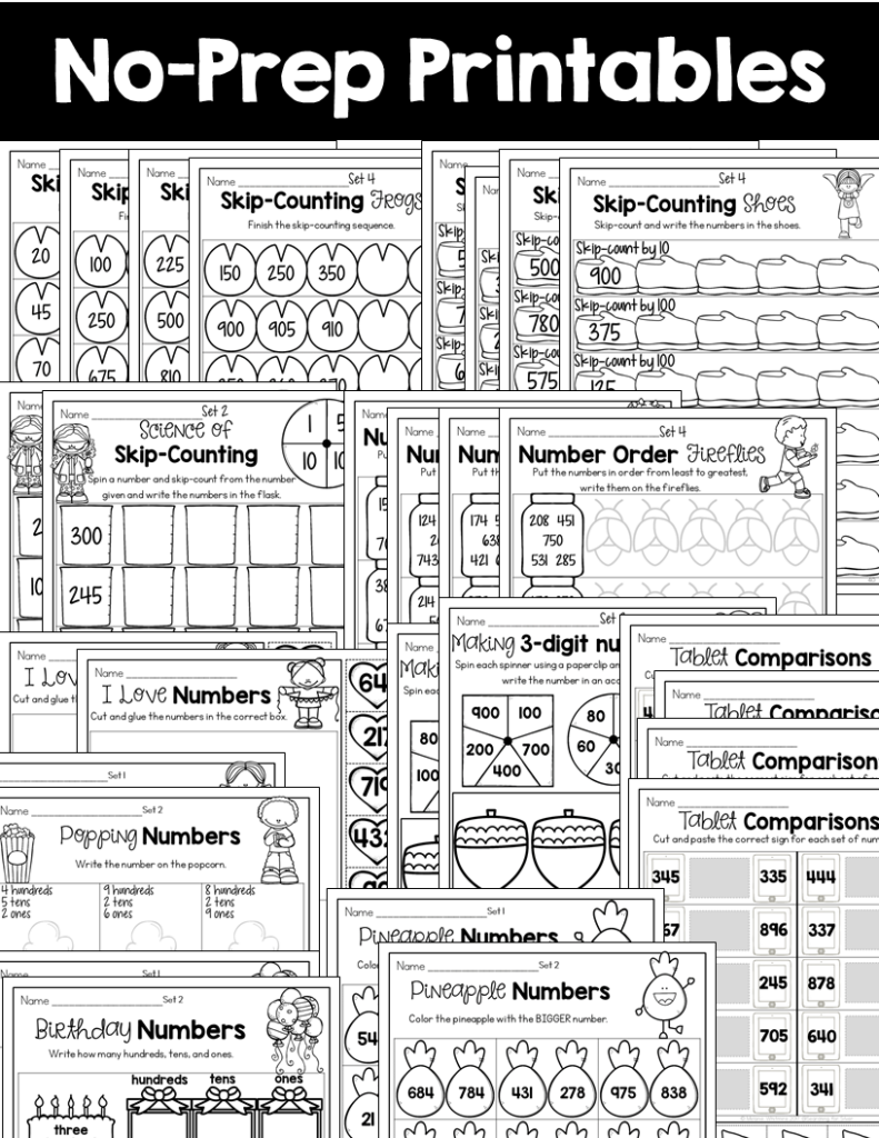 2nd Grade Number Sense & Place Value to 1000 | Made By Teachers
