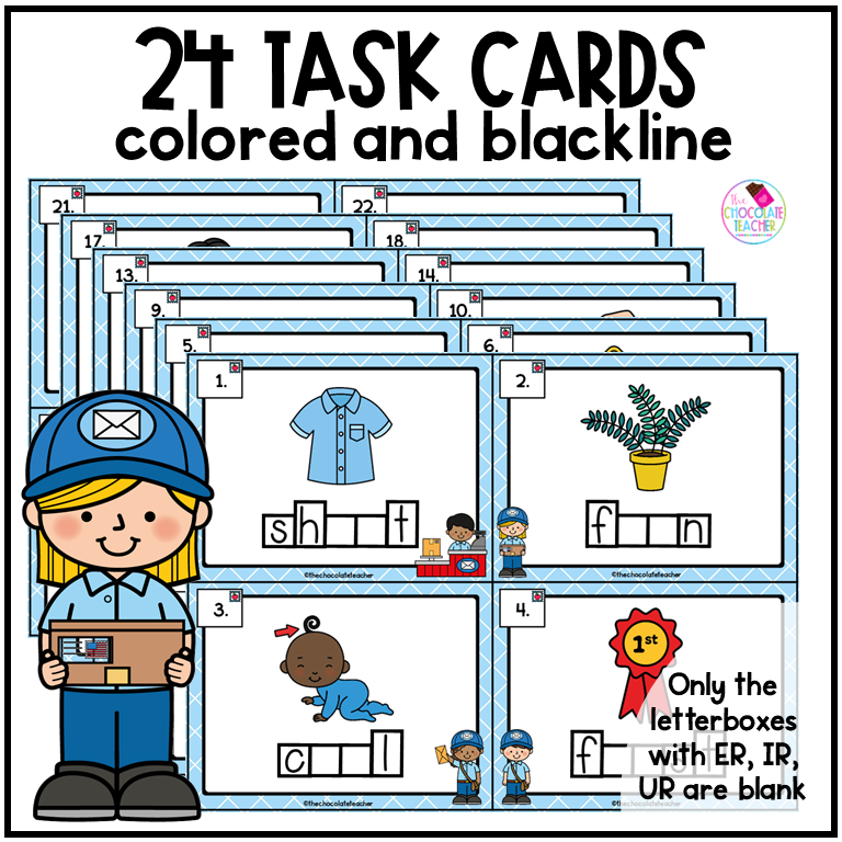 R Controlled Vowels - ER IR UR - Write the Room - Phonics Centers ...