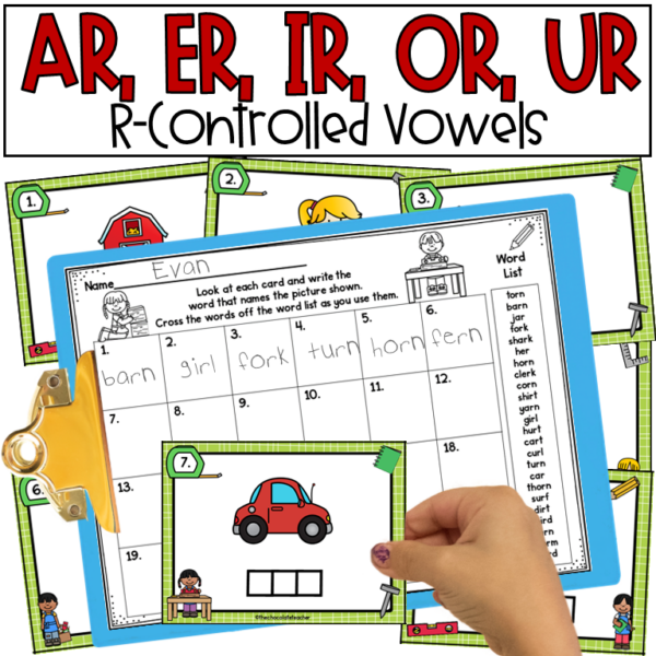R Controlled Vowels - Bossy R - Write the Room - Phonics Centers | Made ...