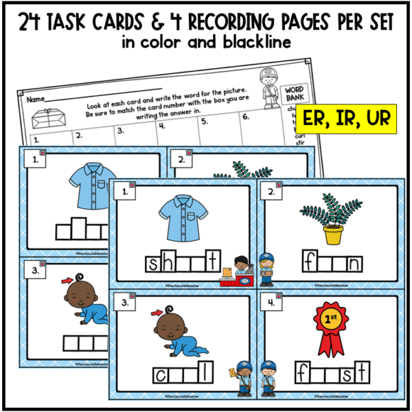 R Controlled Vowels - Phonics - Write the Room - BUNDLE - Made By Teachers