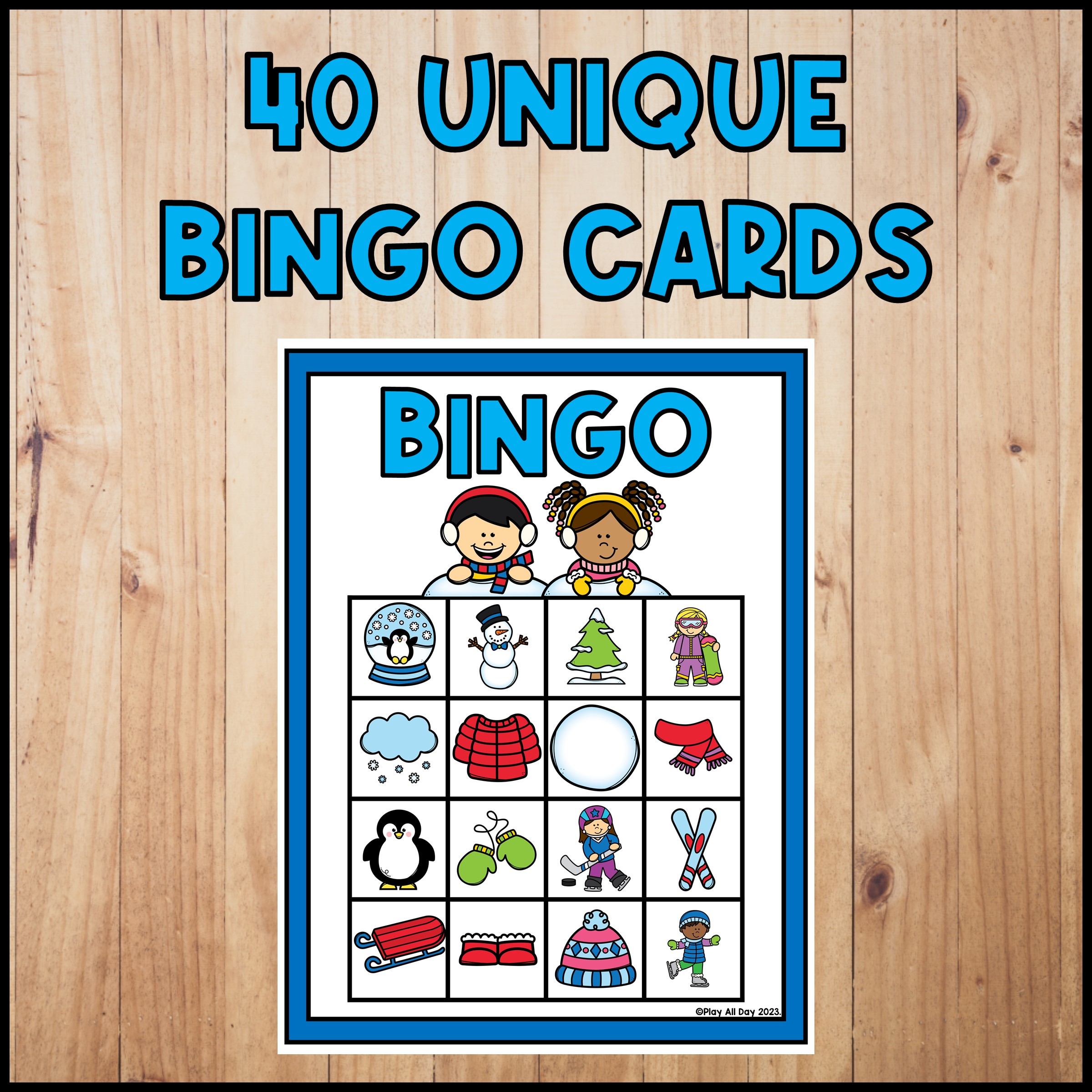 Winter Bingo Games with Digital Calling Cards | Made By Teachers