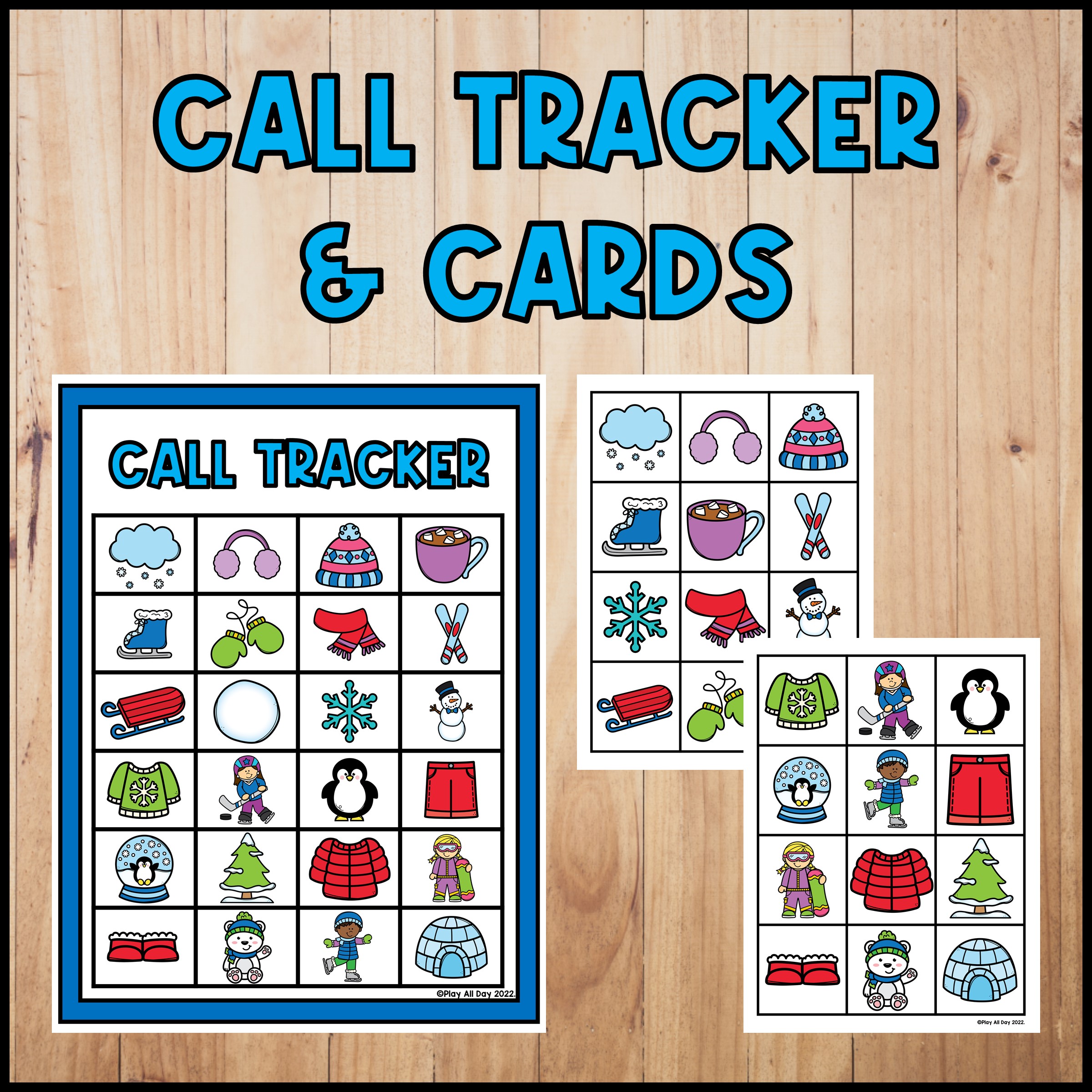 Winter Bingo Games with Digital Calling Cards | Made By Teachers