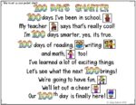 100 Days Smarter {Pocket Chart Poem} | Made By Teachers