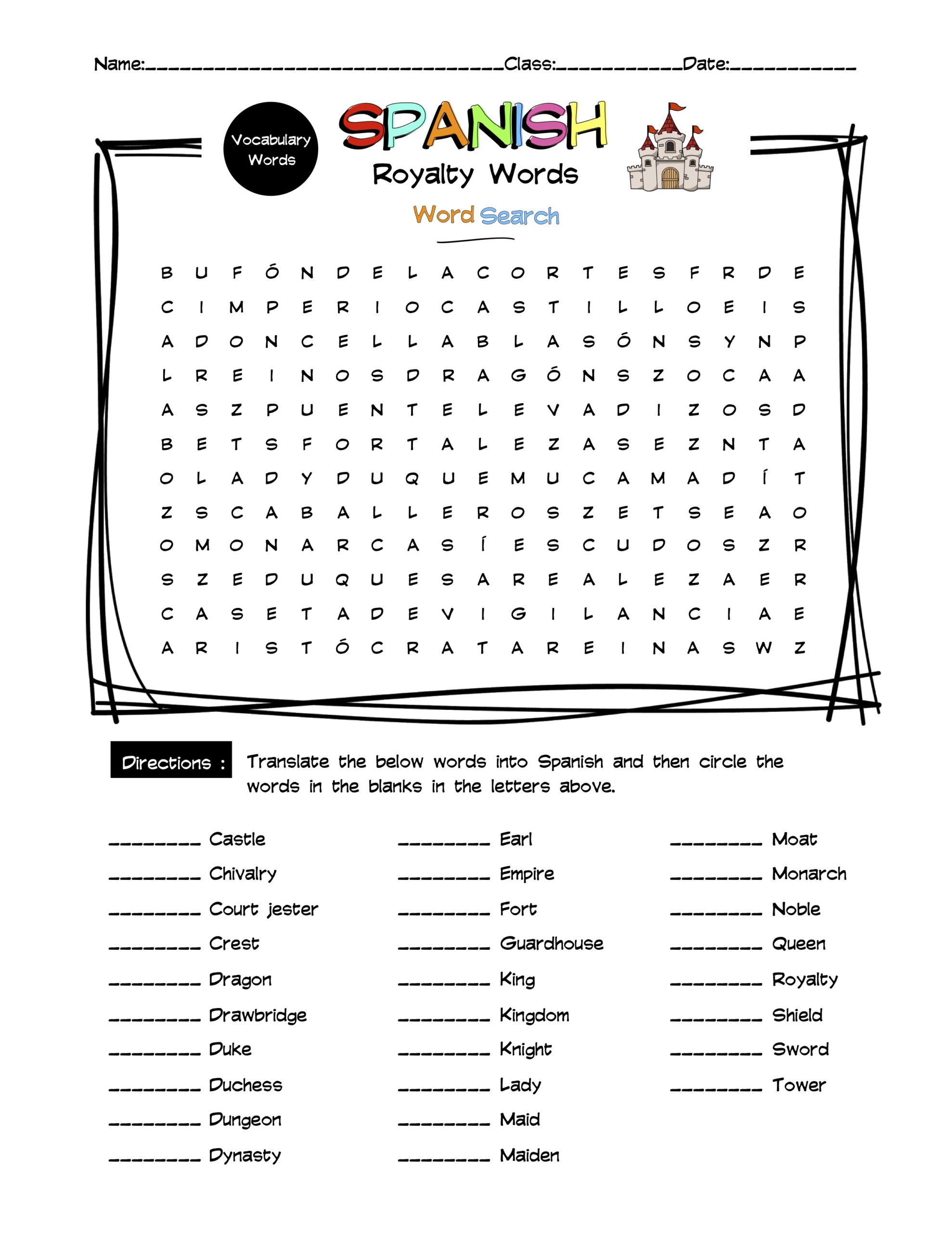 Spanish Body Parts Label Worksheet & Answer Key | Made By Teachers